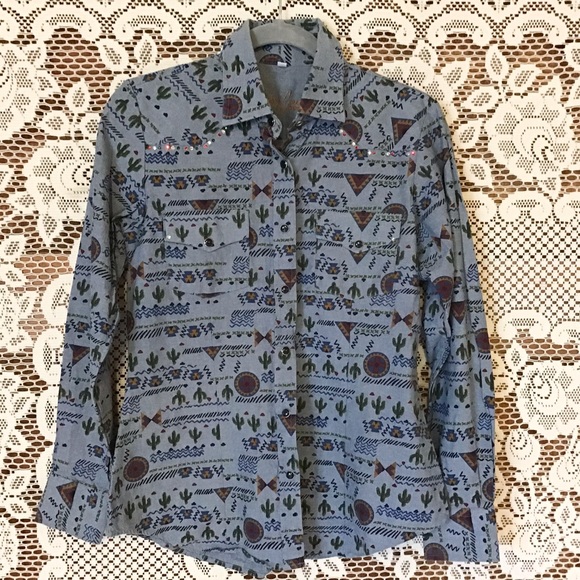 Sherry Cervi | Tops | Sherry Cervi Western Shirt | Poshmark